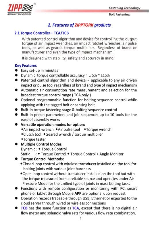 Torque Control System - China Pneumatic Corporation (Taiwan) - ISO ...